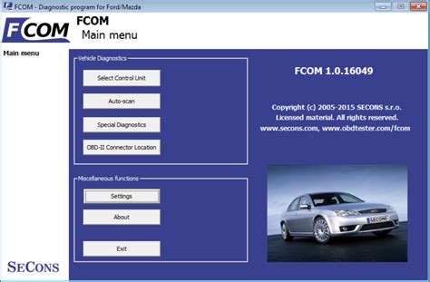 Fcom Ford Obd2 Diagnostic Software Download Auto Repair Technician Home