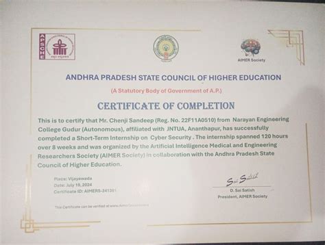 Sandeep Chenji On Linkedin Internshipcompletion Digitallearning