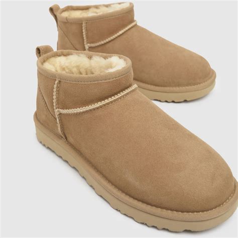 Womens Sand Ugg Classic Ultra Mini Boots Schuh