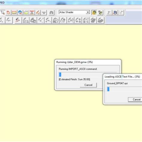 Importation Of Data From Lidar Image Into Global Mapper Software