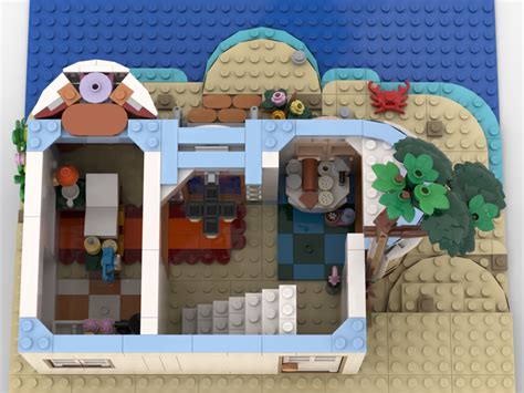 Lego Moc Beach Castle Bed And Breakfast Modular And Mils Compatible By