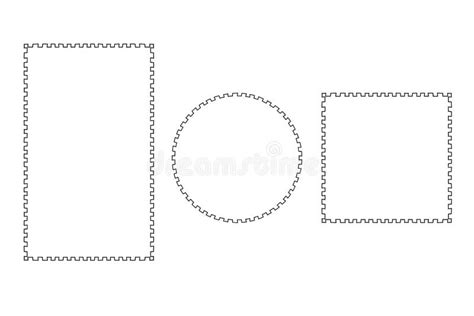 Frames Outline Set Hand Drawn Decorative Doodle Brush Stroke Borders