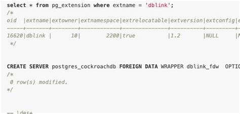 Julian Levi Hernandez On Linkedin Query Cockroachdb From Postgres Dblinks
