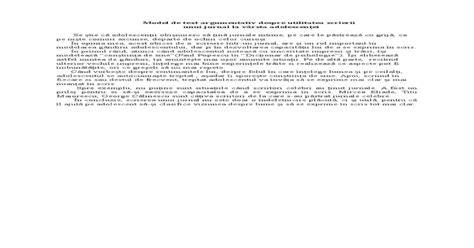 Download Pdf Model De Text Argumentativ
