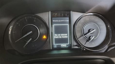 How To Start A Toyota With Key Not Detected Warning Message