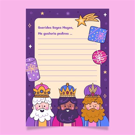 Vectores E Ilustraciones De Carta Reyes Magos Marco Para Descargar