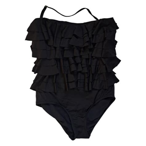 Michael Kors Womens Black Swimsuit One Piece Depop