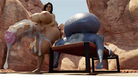 Rule 34 3d After Sex Asari Big Balls Big Breasts Big Penis Cum In