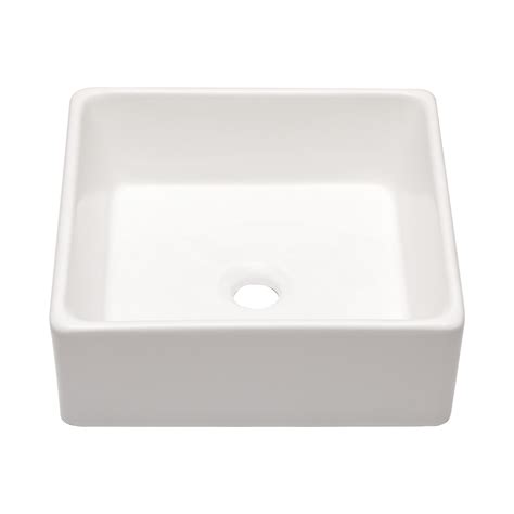Lordear 15x15 Square Bathroom Vessel Sink Above Counter White Porcelain Ceramic Sink Art