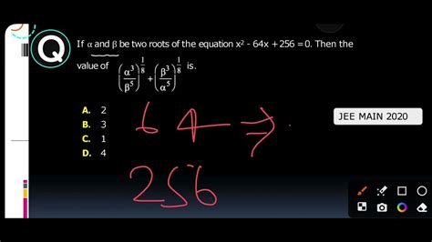 Quadratic Equations Jee Mains Jee Most Important Chapters Youtube