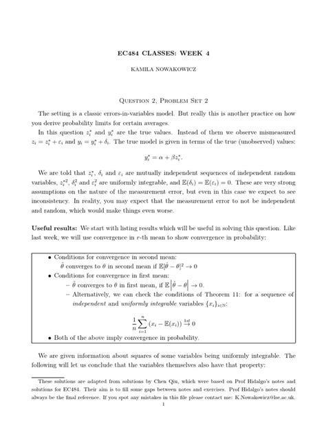 Econometric Analysis Mt Official Problem Set Solution 3 Download Free