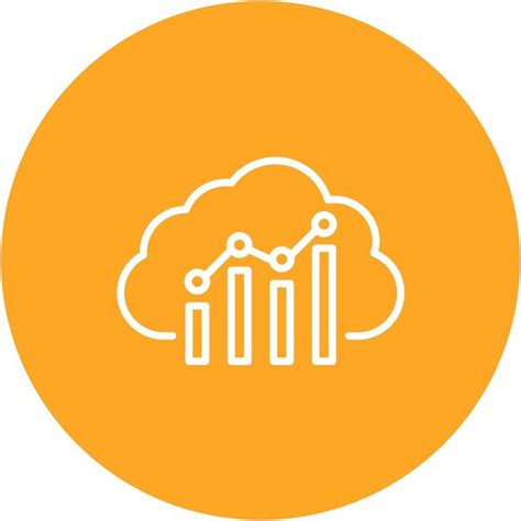 Premium Vector Cloud Statistics Vector Illustration Style
