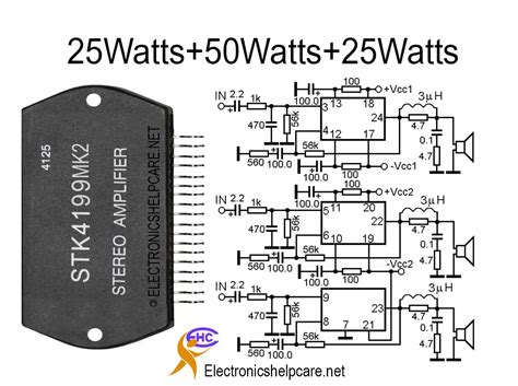Amplifier Circuit Diagram Using Stk4199mk2 Electronics Help Care