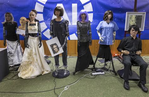 Un Tech Agency Rolls Out Human Looking Robots For Questions At A Geneva