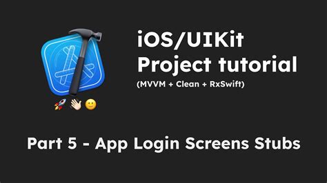 Iosuikit Project Part 5 App Login Screens Stubs Youtube