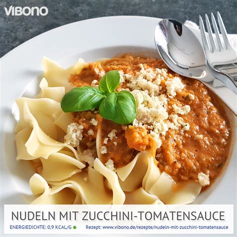 Nudeln Mit Zucchini Tomatensauce Vibono