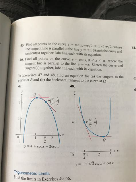 University Calculus Derivatives Of Trig Functions For B I Found Y And Set It Equal To