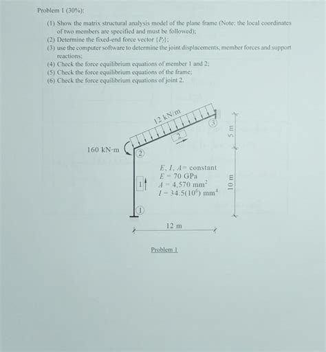 Solved Problem 130 1 Show The Matrix Structural