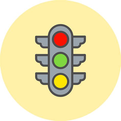 Traffic Light Vector Icon 16470827 Vector Art At Vecteezy