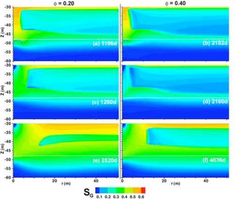 Evolution Of The Spatial Distribution Of Sg During Gas Production From Download Scientific