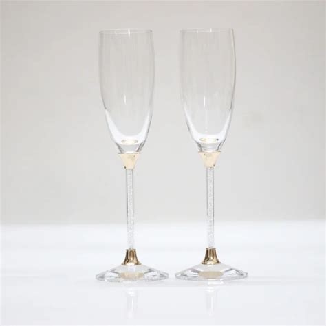 170ml 2pcset Crystal Wedding Glasses Rose Gold Toasting Champagne