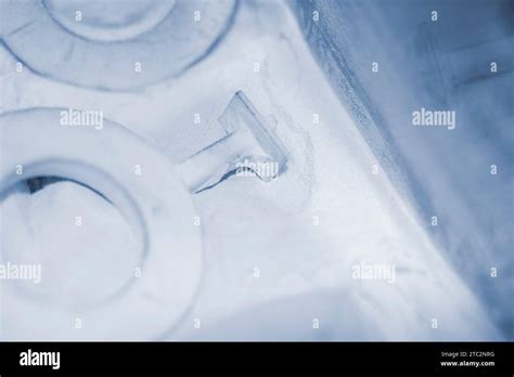 Objects Printed On A 3d Printer From Powdered Polyamide Lying In White Polyamide Powder Models