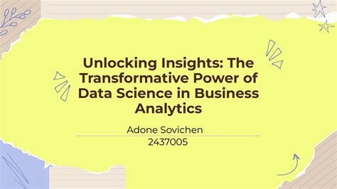 Slidesgo Unlocking Insights The Transformative Power Of Data Science In