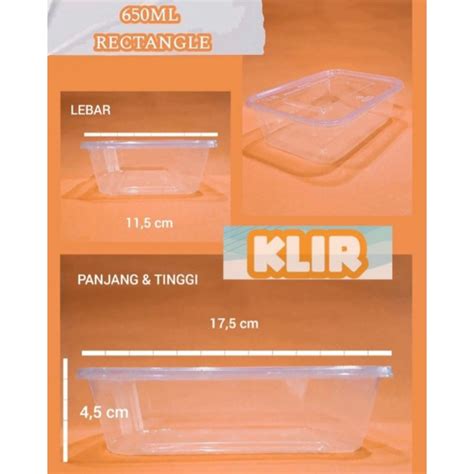 Jual Thinwall Klir 650 Ml Anti Pecah Shopee Indonesia