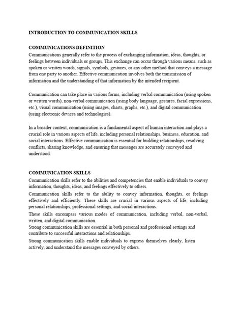 Topic 1 Introduction To Communications Pdf Communication