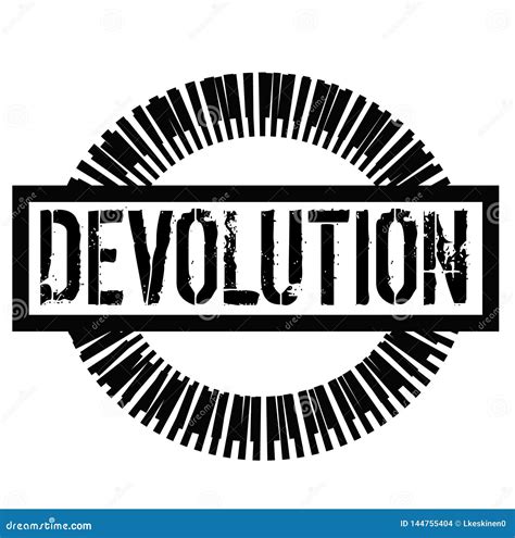 Devolution Sign Or Stamp Cartoon Vector 182116715