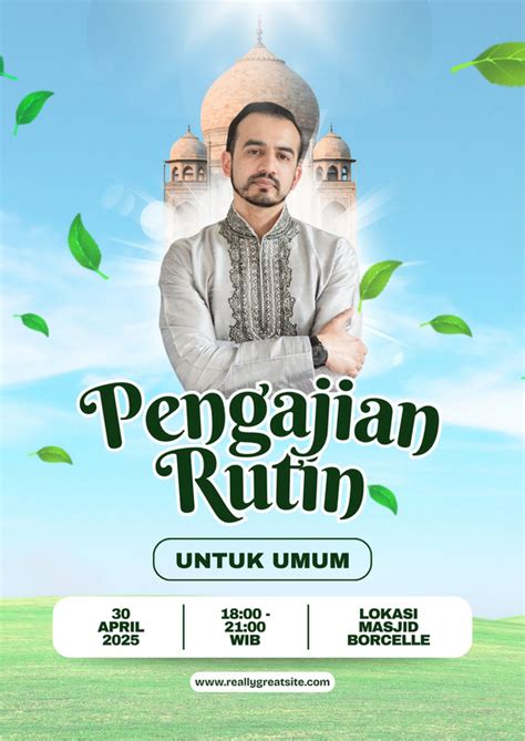 Gratis desain contoh pengajian umum - Canva