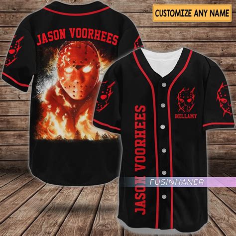 Jason Voorhees Jersey Jason Voorhees Baseball Shirt Friday Etsy
