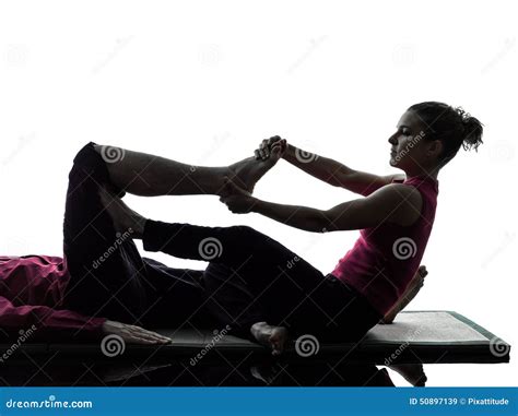 Feet Legs Thai Massage Silhouette Stock Image Image Of Therapists Healthcare 50897139