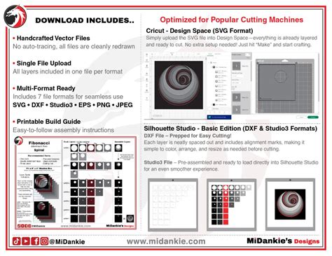 Fibonacci Spiral 3d Layered Shadow Box Svg Midankies Designs