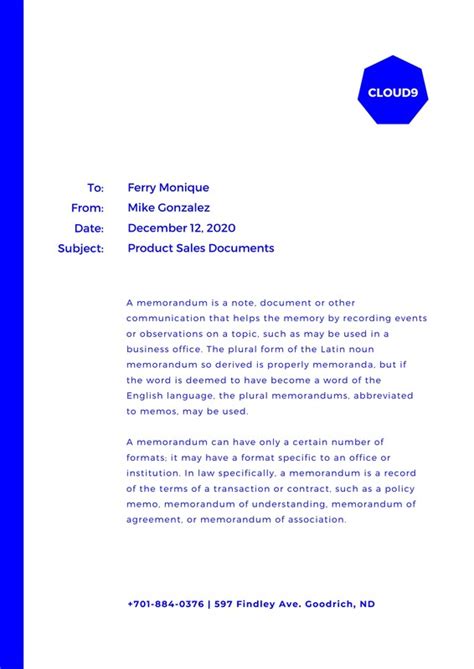 Free Professional And Customizable Memo Templates Canva