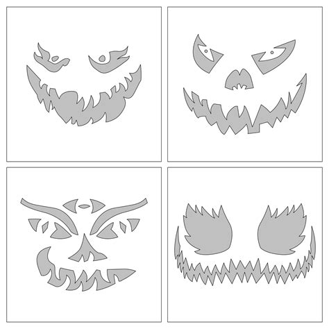 Halloween Pumpkin Stencils Skulls 15 Free Pdf Printables Printablee