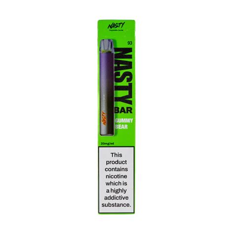 Nasty Bar Gummy Bear Disposable Vape Free Uk Delivery