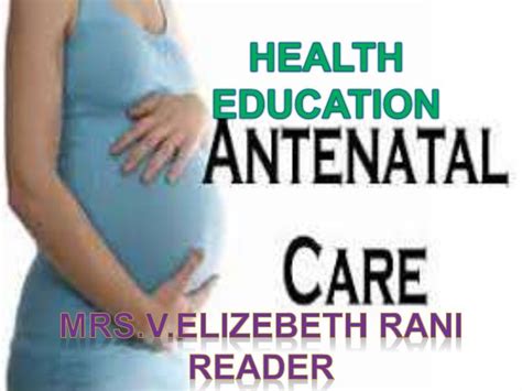 Health Education On Antenatal Care