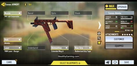 Cod Mobile Fennec Akimbo Gunsmith Loadout Best Fennec Akimbo Loadout