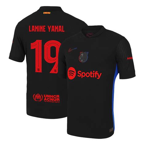 UCL Camiseta Auténtica LAMINE YAMAL 19 Barcelona 2024 25 Segunda