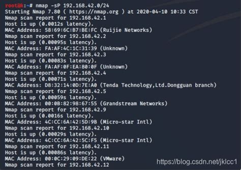 Nmap端口探测（常用指令）1001051 Csdn博客