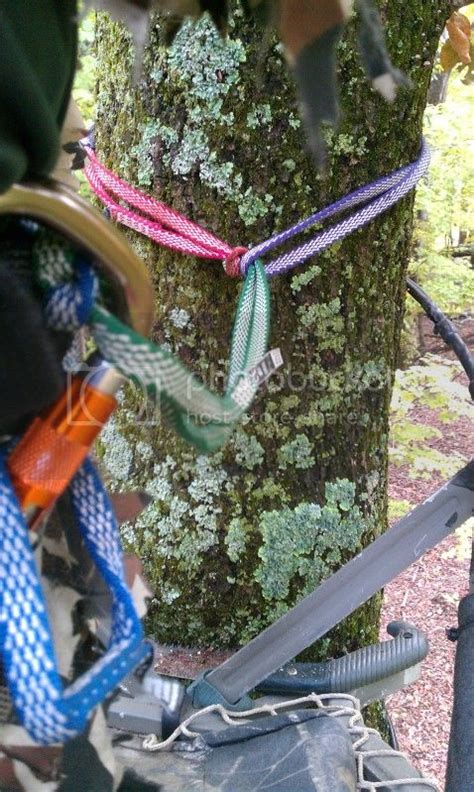 Tree Stand Safety Using A Rock Climbing Harness W Prusik Knot System Deer Hunting AR COM