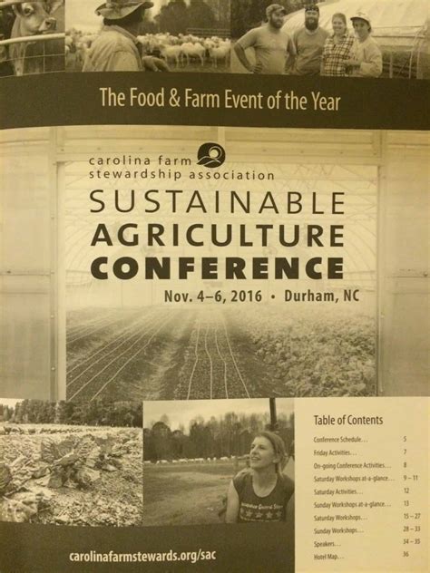 Snapshot Of Sustainable Agriculture Conference
