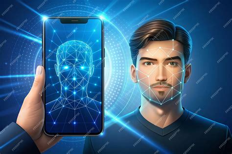 3d Face Recognition Illustration Concept Of Facial Recognition Face Id System Biometric