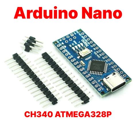 Микроконтроллер arduino nano ch340 16 МГц atmega328p с ногами без запайки type c Электроника