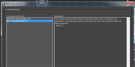 [3ds max] exporting from 3ds max error invalid faces 3d gumshoe