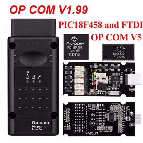Op Com Opcom V199 With Real Pic18f458 Ftdi Op Com Obd2 Auto Diagnostic