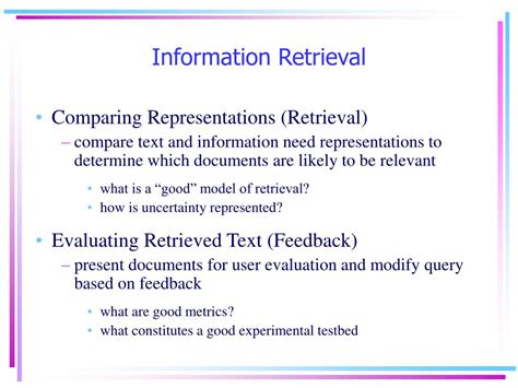 ppt intelligent information retrieval cs 336 powerpoint presentation