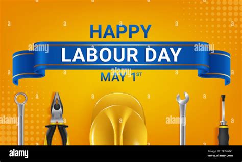 Labour Day Poster Templateinternational Workers Day Celebration Stock