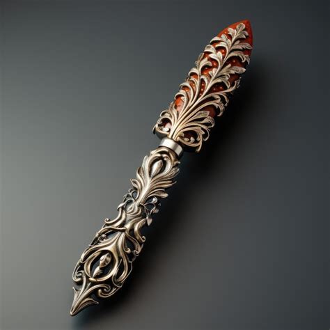 Premium Ai Image Intricate Carving Fork